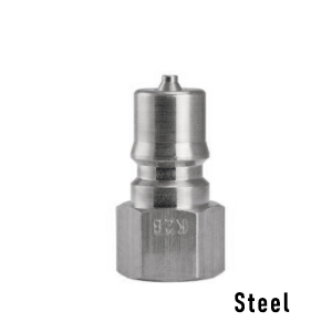 Foster K4S, FHK Series, ISO B, 1/2" Two Way Shut-off, Plug, Steel ...