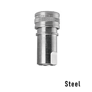 Foster H8S, FHK Series, ISO B, 1" Two Way Shut-off, Coupler, Steel ...