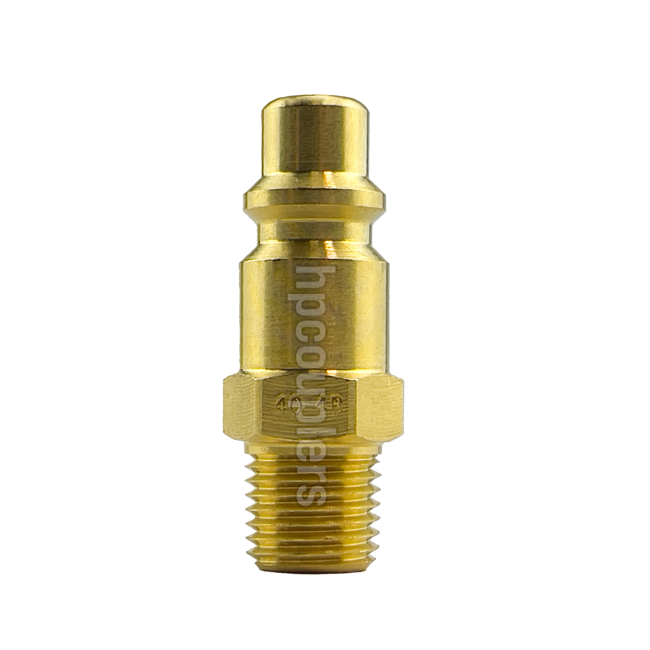 Foster 40-4B, 4 Series, Industrial Plug, 1/4" Male NPT, Brass — hpcouplers